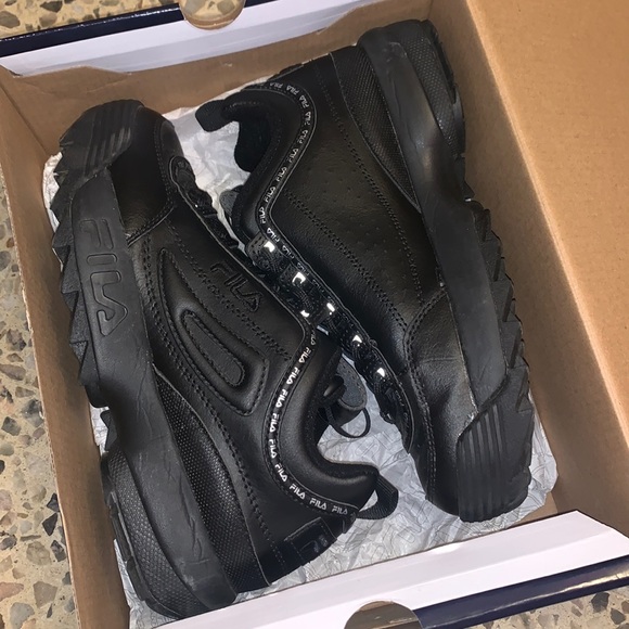 Fila | Shoes | Fila Disruptor 2 In All Black | Poshmark